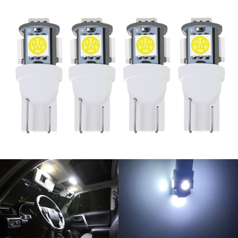 Jual 4X T10 W5W 5W5 Led Signal Bulb Car Interior Dome Door Maps Reading ...