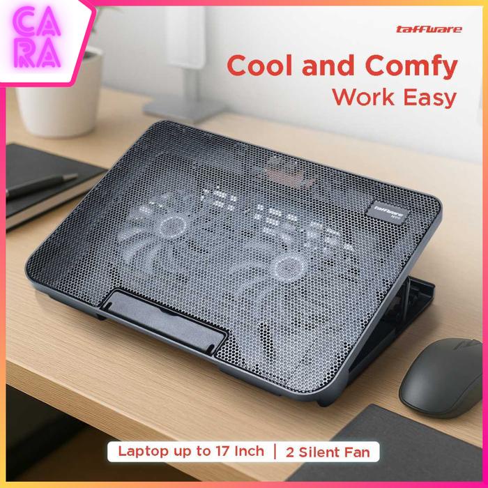 Jual Exotech - Cooling Pad Laptop Ergonomis Adjustable Stand 2 Fan ...