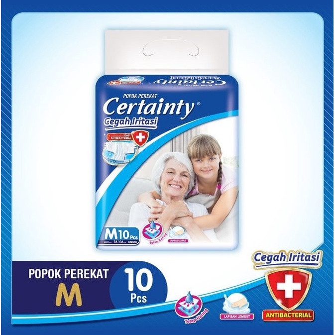 Jual Certainty Adult Diapers Tape M 10 Popok Dewasa Perekat | Shopee ...