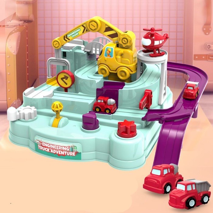 Jual Mainan Anak Car Adventure Brain Game Parking Lot Car Track Big Car ...