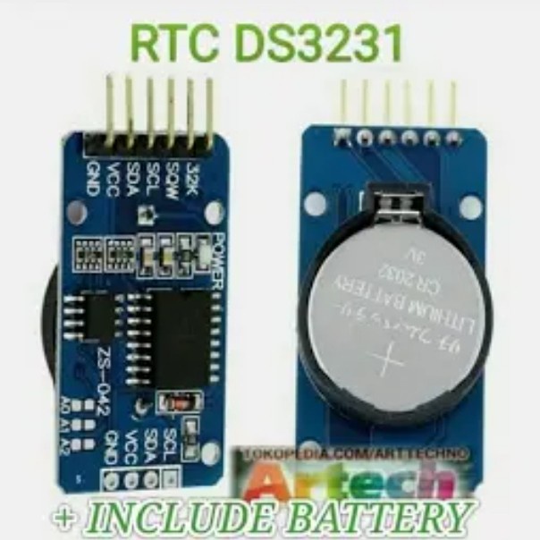 Jual Lengkap- rtc ds3231 plus batre cr2032 arduino_uno r3 real time clock nano mega | Shopee ...