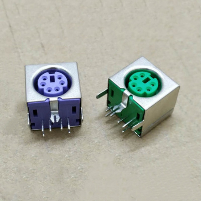 Jual Mini 6Pin Female Socket Connector Ps2 Jack Mouse Keyboard Plug ...