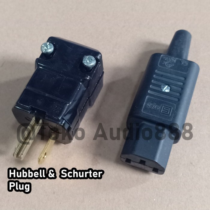 Jual Power Plug Hubbell Dan Schurter Konektor Listrik 1 Set | Shopee ...