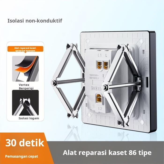 Jual 86 jenis universal dark box repairer junction box socket bottom ...