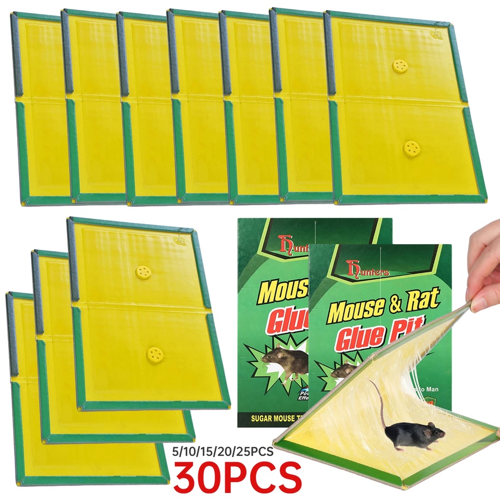 Jual 30-5PCS High Effective Mouse Board Sticky Mice Glue Trap Mouse Rat ...
