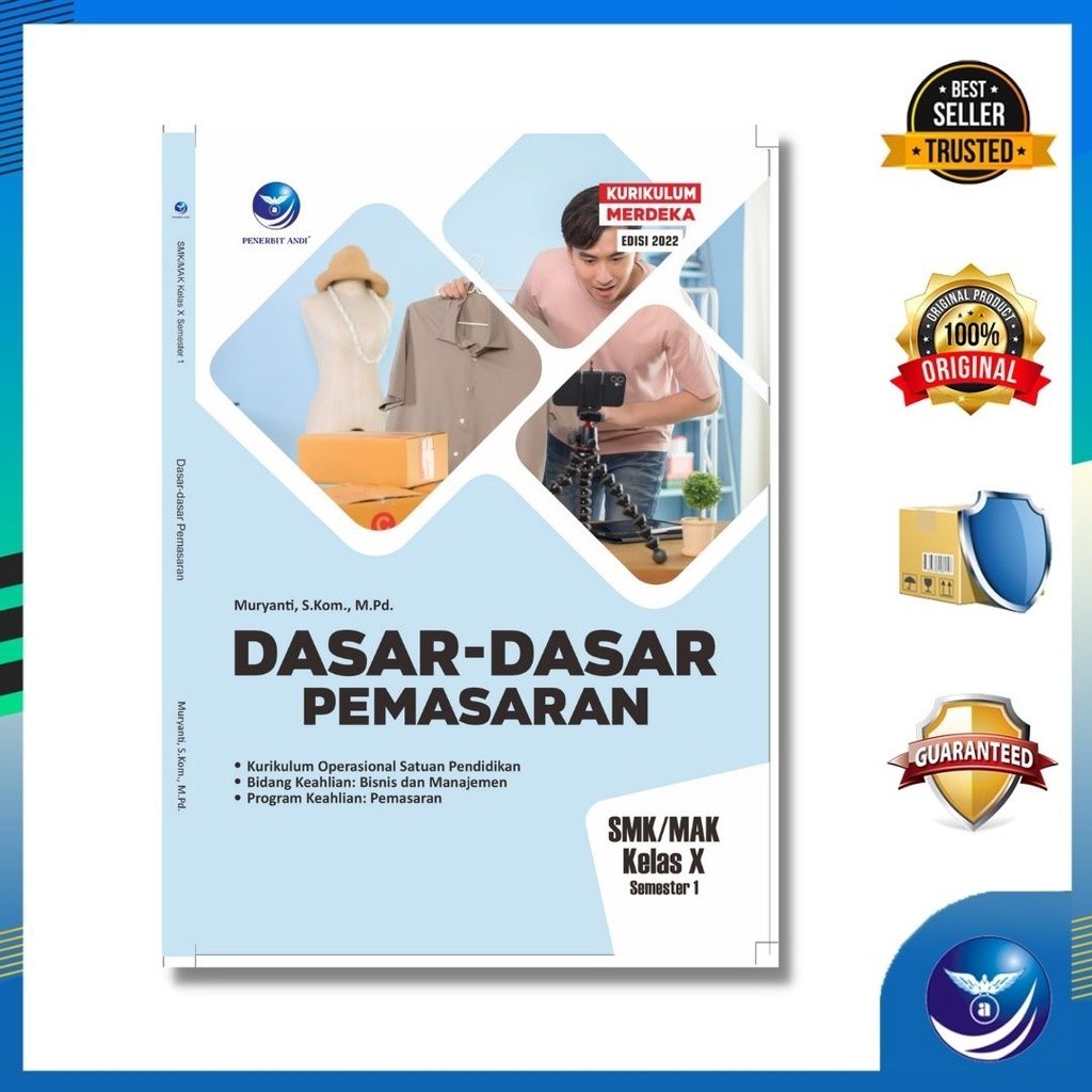 Jual Penerbit Andi - Buku Puske - Dasar-dasar Pemasaran SMK Kelas 10 Semester 1 Kurikulum ...