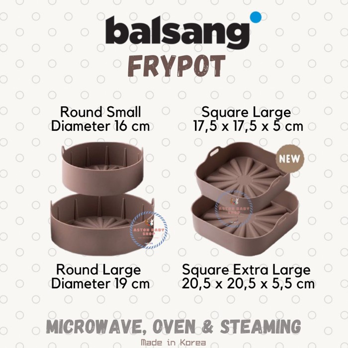 Jual BALSANG AIR FRYER SILICONE POT BALSANG AIRFRYER POT ALAS SILIKON ...