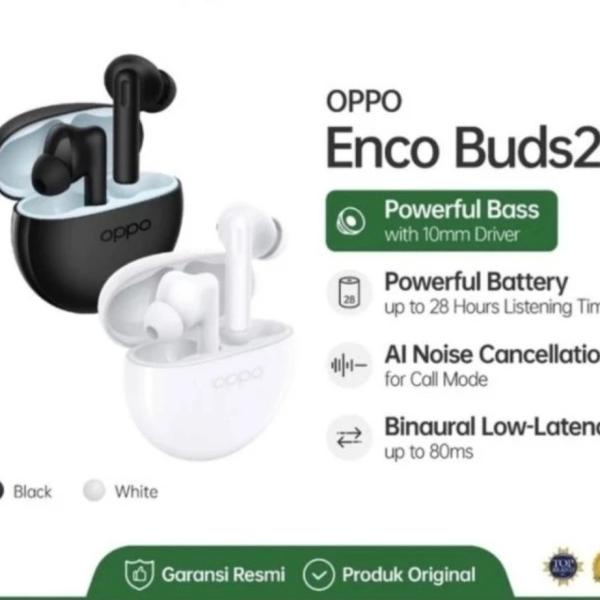 Jual Oppo Enco Buds 2 Handset Tws Bluetooth Ai Noise Cancellation Resmi | Shopee Indonesia