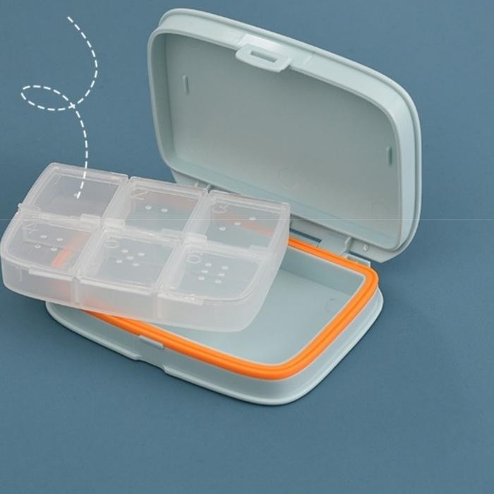 Jual 904 USAR KOTAK OBAT 6 SEKAT KEDAP UDARA TEMPAT OBAT SEAL DAILY ...