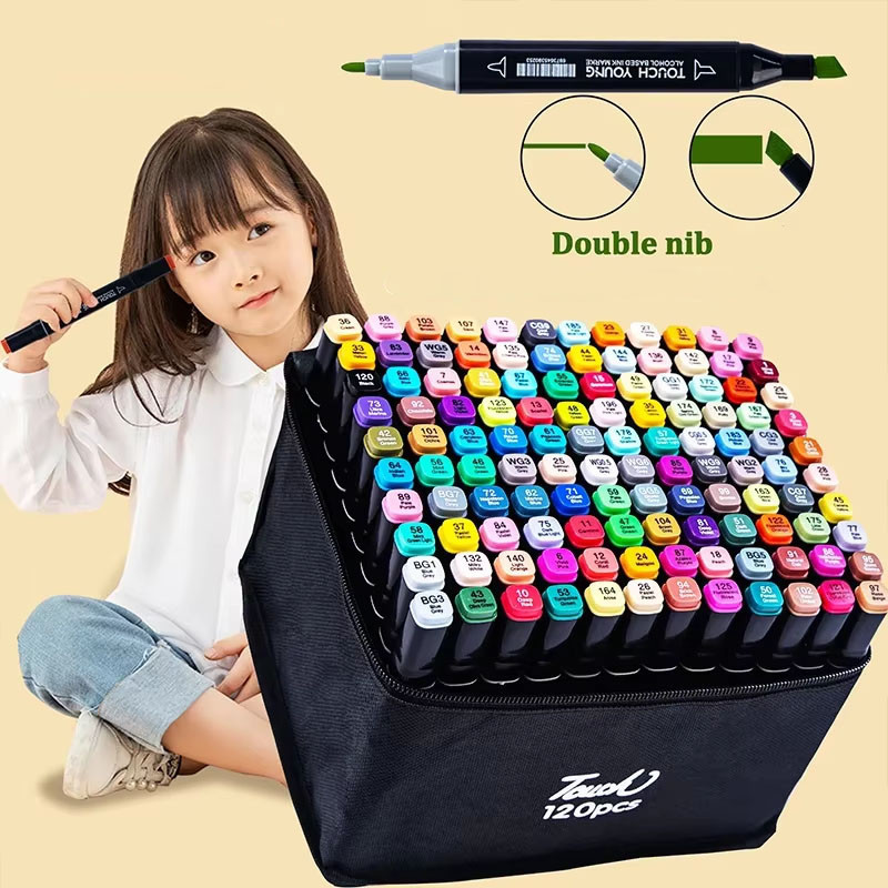 Jual UM1 Touch 204/168/120 Warna Sketsa Spidol Umum General Marker Set ...