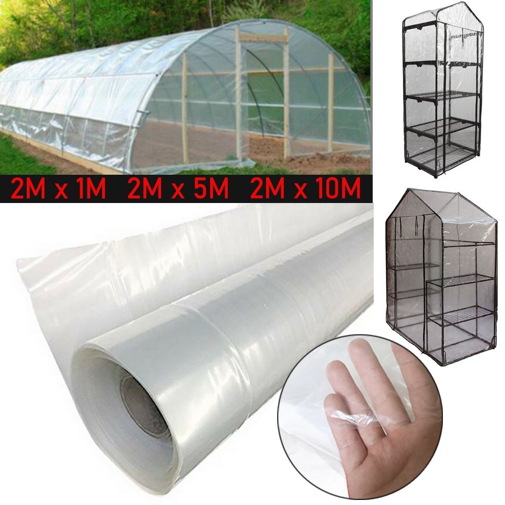 Jual NEW Clear Greenhouse Film Polytunnel Hot House Cover Vegetables ...