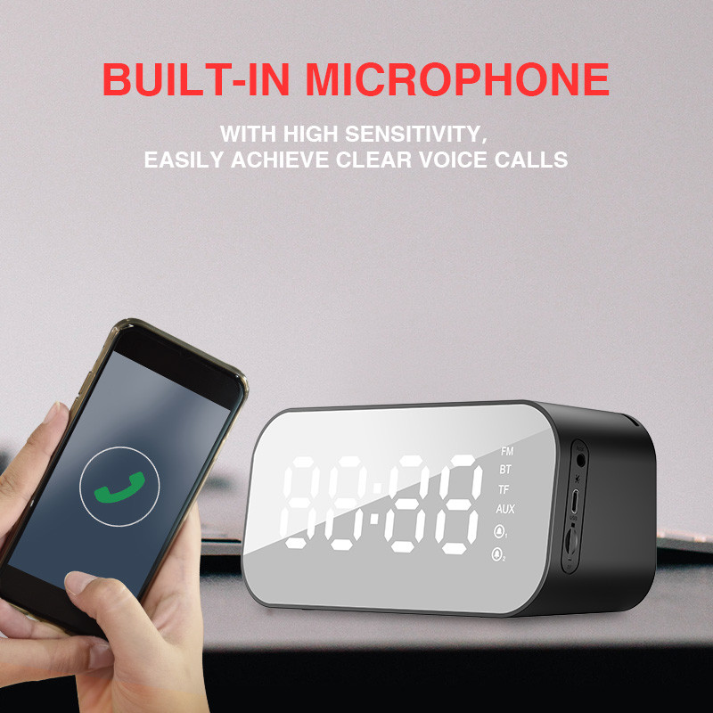 Jual HAVIT M3 Portable Bluetooth Speaker Alarm Clock Wireless LED ...