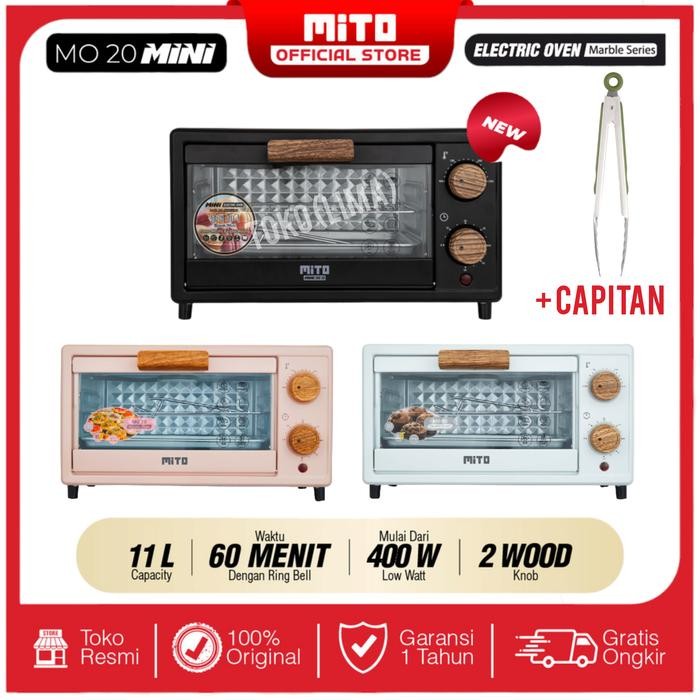 Jual Pixora- Oven Mini Mito MO 20 Kapasitas 11 Liter Oven Mito Oven Kecil Listrik | Shopee Indonesia