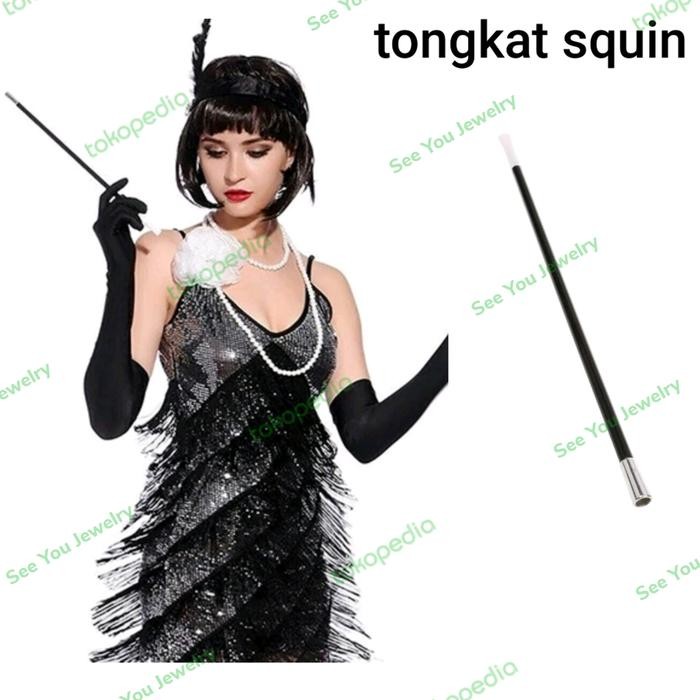 Jual MILIKI SEGERA TONGKAT PESTA PANJANG HITAM WANITA / PESULAP GREAT ...