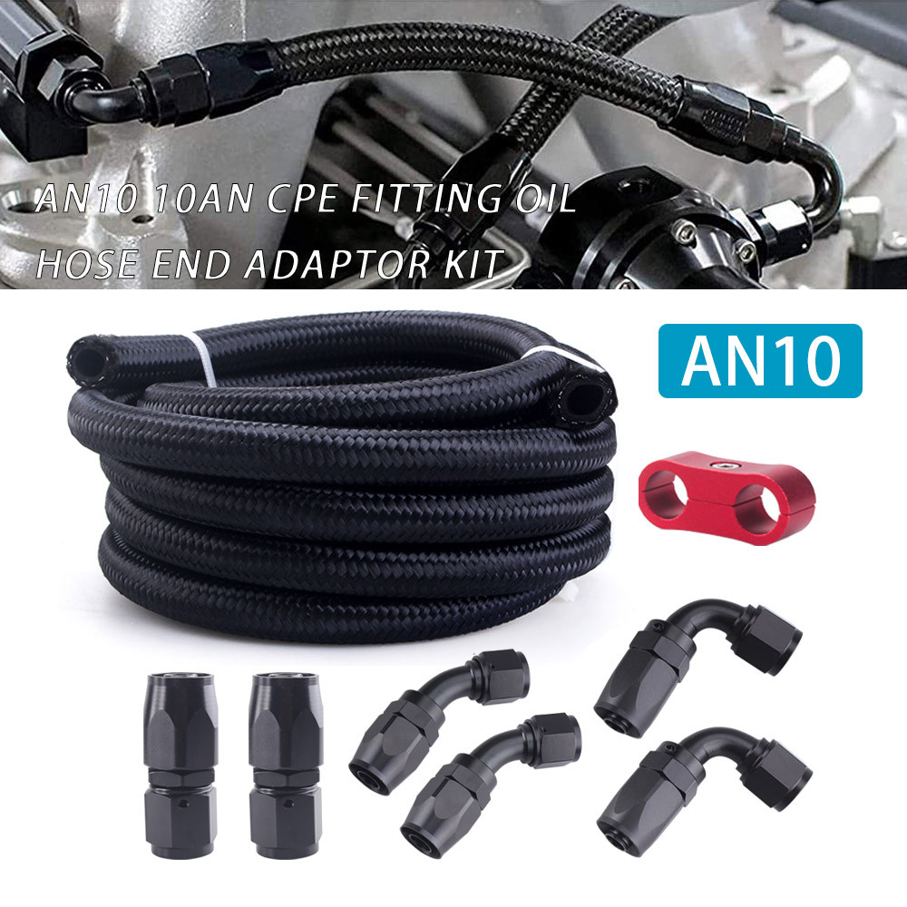 Jual BEST Fitting Adapter AN10 CPE Fuel Hose Oil Gas Cooler Hose Line ...