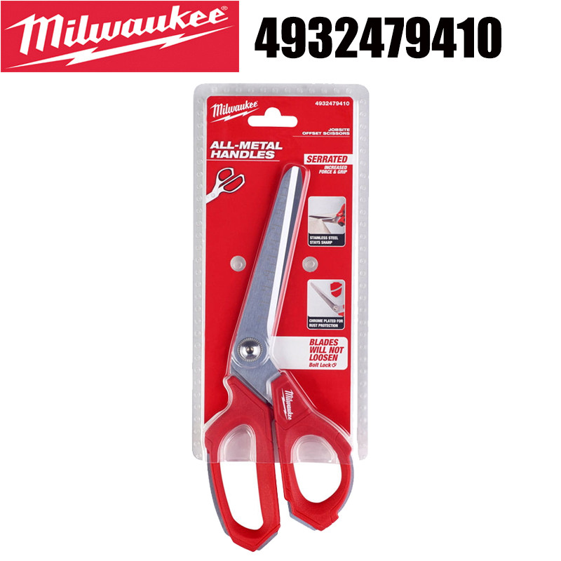 Jual SALE Milwaukee 4932479410 Jobsite Offset Scissors High Grip ...