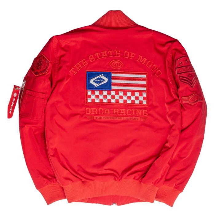Jual Orca Powergear - INTERCEPTOR BOMBER JACKET RED JAKET MILITARY ...