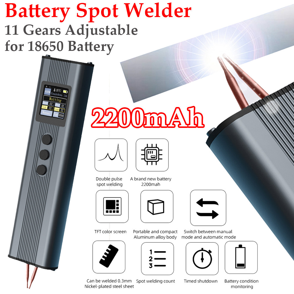 Jual Portable Spot Welder DIY Handheld Spot Welding Machine 11 Gears ...