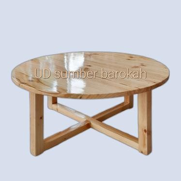 Jual Meja Lesehan. Meja Pendek. Meja Bulat Dm80 | Shopee Indonesia