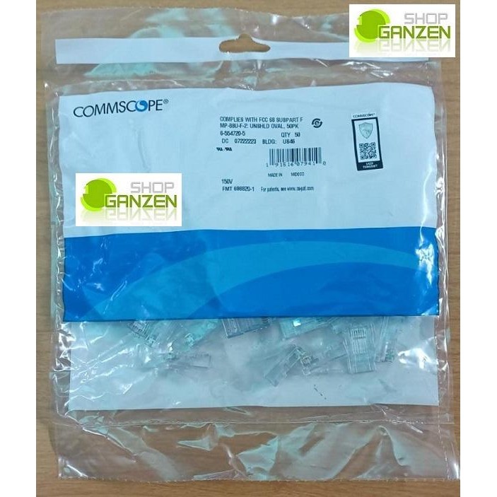 Jual AMP COMMSCOPE CONNECTOR RJ45 CAT5 RJ-45 CAT.5E | Shopee Indonesia
