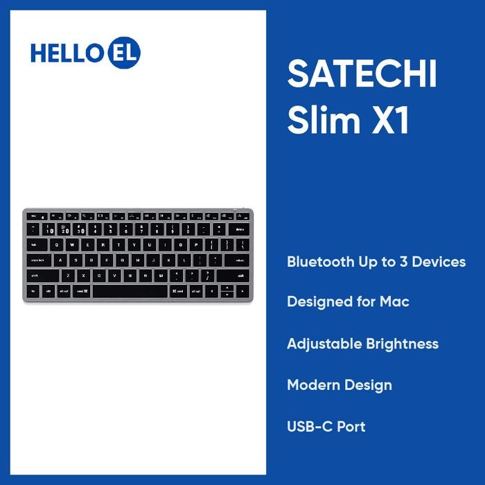 Jual Satechi Slim X1 Bluetooth Apple Mac Mini Wireless Keyboard ...