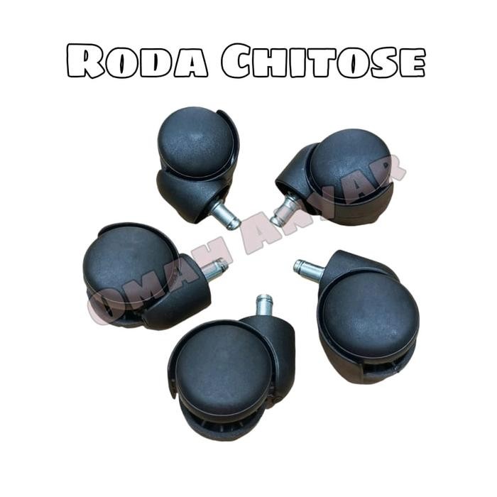 Jual Roda Plastik Kursi Kantor Manager Direktur Chitose Tiger isi 5pcs ...