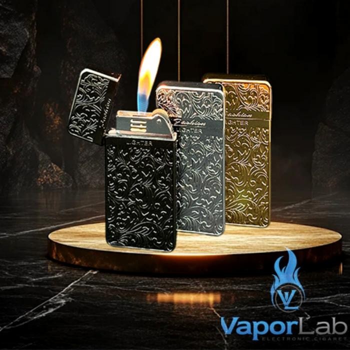 Jual korek api gas pakai roda batu classic lighter slim tipis ukiran ...