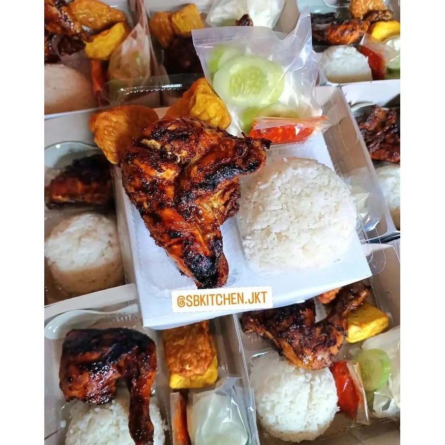 Jual PastikanDikirimLgsg- NASI KOTAK MURAH PAKET AYAM BAKAR ENAK DAN HALAL | Shopee Indonesia