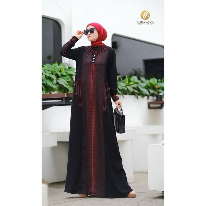 Jual Zahra- Gamis Muslim Simple Adiba Hologram Hikmat By Aura Aska | Shopee Indonesia