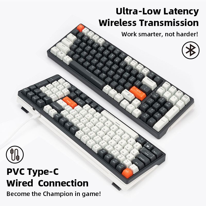 Jual New!!! Keyboard Gaming Keyboard Machenike K600 Bluetooth Wireless ...