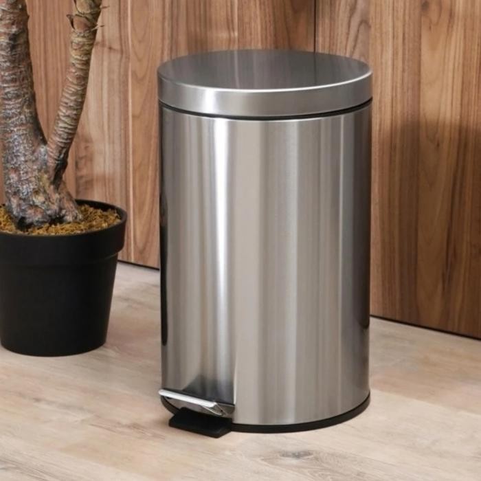 Jual PaCkingCepat- Krisbow Pedal Bin 12 Liter, Tempat Sampah Injak Kaki - Stainless Steel ...