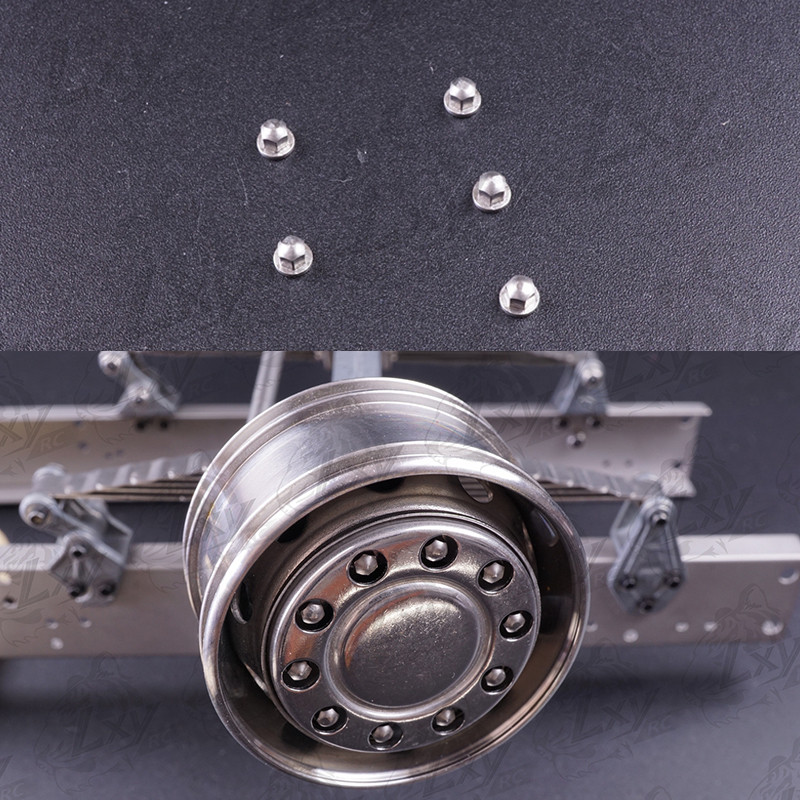 Jual BEST SELLER 10pcs Stainless Steel Wheel Hub Screw Nut for 1/14 ...