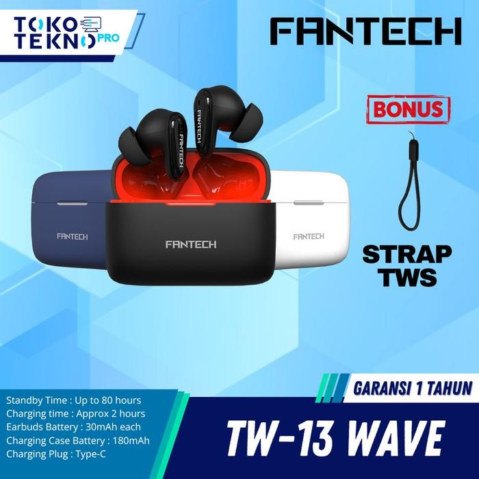 Jual Kualitas1- Fantech Tw13 / Tw-13 Wave 13 True Wireless Earphone ...