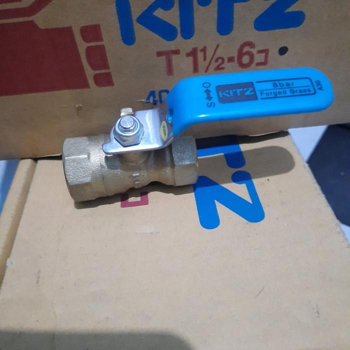 Jual ball valve kuningan kitz 1/2" original Kode 1376 | Shopee Indonesia