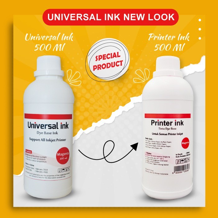 Jual TINTA UNIVERSAL 500 ML REFILL INK PRINTER CANON G1000 G1010 G2000 ...
