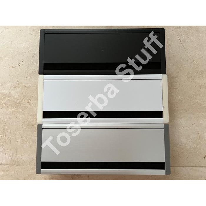 Jual STOP KONTAK MEJA MEETING CABLE BOX ALUMINIUM CUSTOM TIGA OUTLET ...