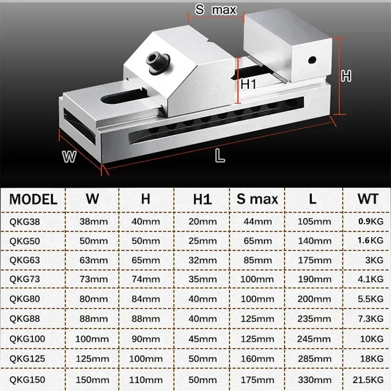 Jual Qkg Cross Slide Drill Press Vise Vertex Tools Grinding Vice Qkg50 ...