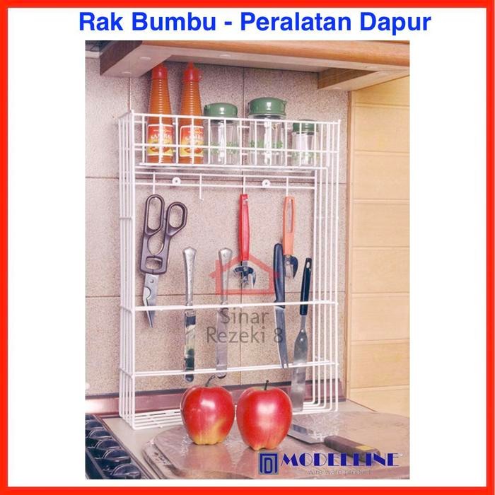 Jual Rak Peralatan Dapur Modelline / Tempat Bumbu Gantung Alat Masak ...
