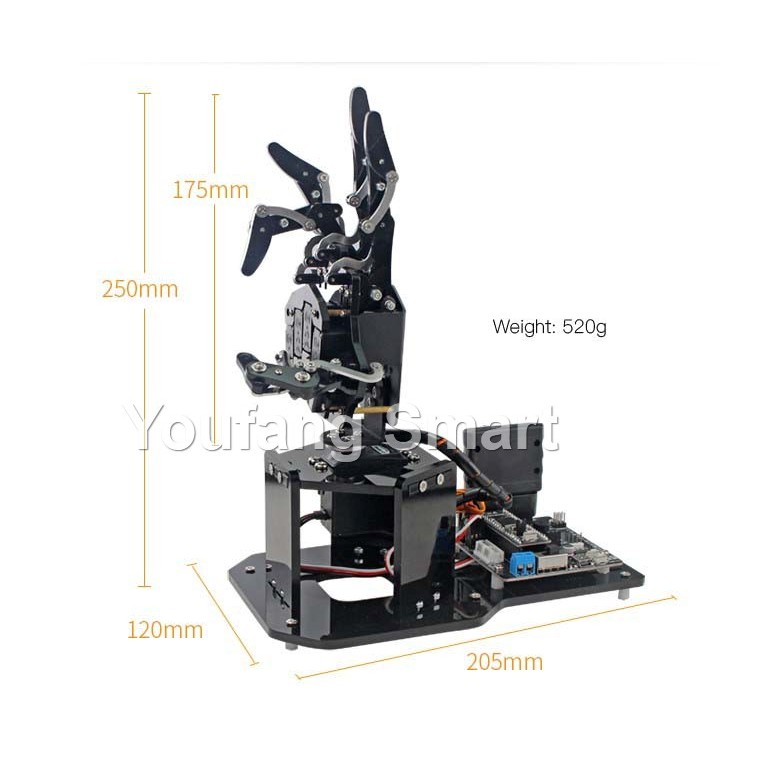 Jual STEM For Arduino STM32 Bionic Robot Palm Hand Manipulator Open Source Code 5 Hands ...