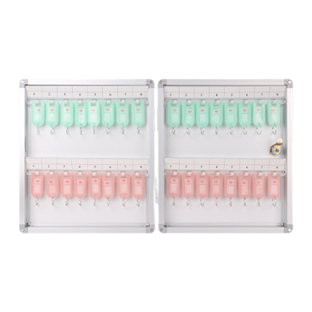 Jual 32 Position Key Storage Lock Box Aluminum Alloy Locker Case Wall ...