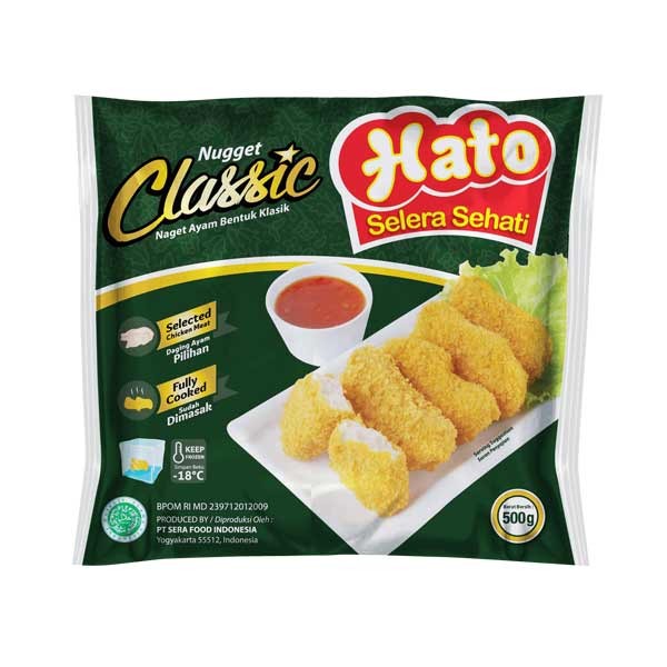 Jual HATO CHICKEN NUGGET CLASSIC 500 GR | Shopee Indonesia