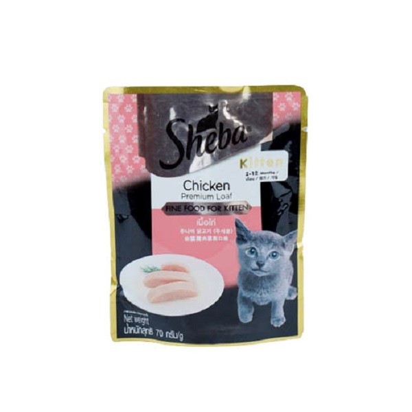 Jual SHEBA POUCH KITTEN CHICKEN 70GR | Shopee Indonesia