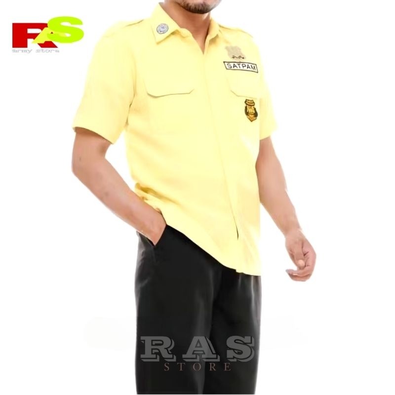 Jual Termurah Seragam Pdh Satpam/Securty Cream Pdh Model Terbaru ...