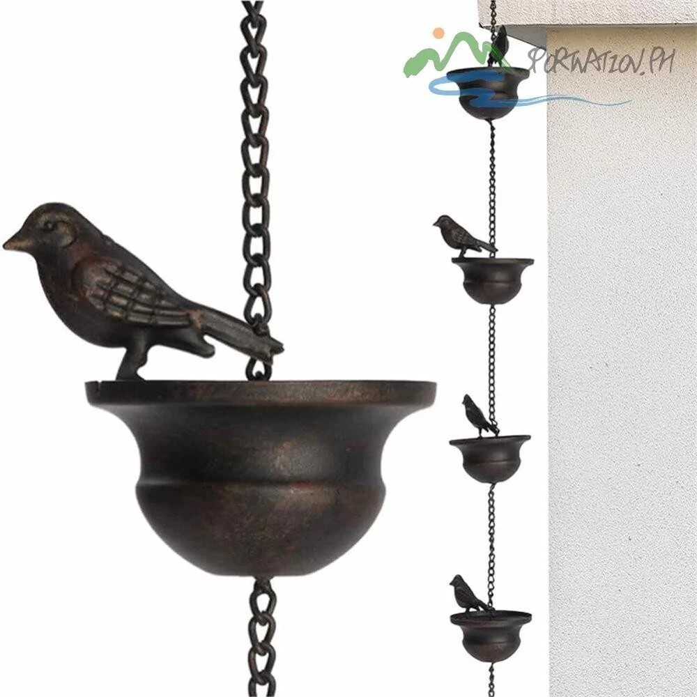 Jual Baru Rantai Hujan Drainase 8 Kaki 8 Cangkir Burung Pengganti Talang Air Untuk Atap Mu2Ebrb9 ...
