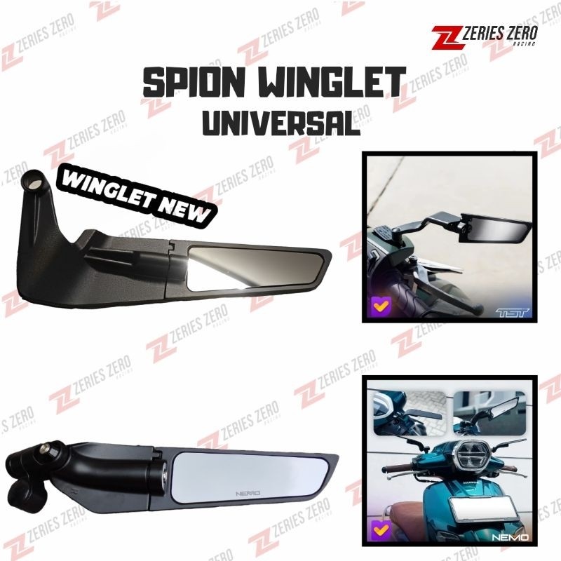 Jual Nemo Spion Winglet Model Rizoma Universal Kaca Cembung | Shopee ...