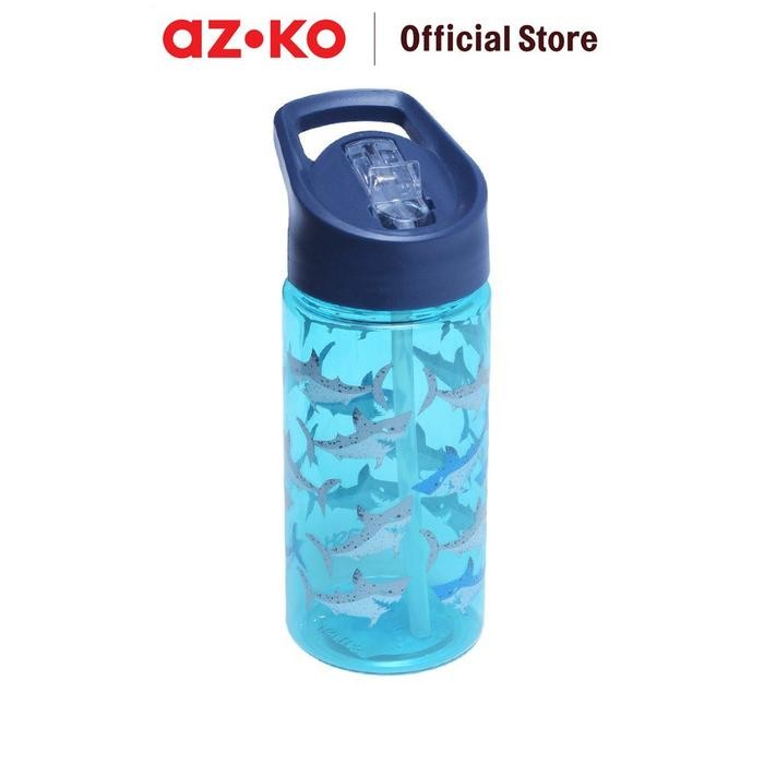 Jual AZKO Smash 450 ml Botol Minum Shark Sipper - Biru | Shopee Indonesia