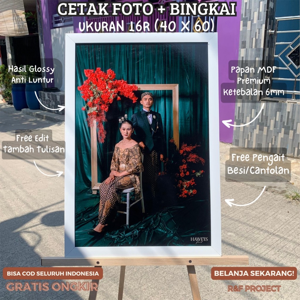 Jual Cetak Foto + Bingkai Ukuran 16R (40cmx60cm) ,Jasa Cetak Foto ...