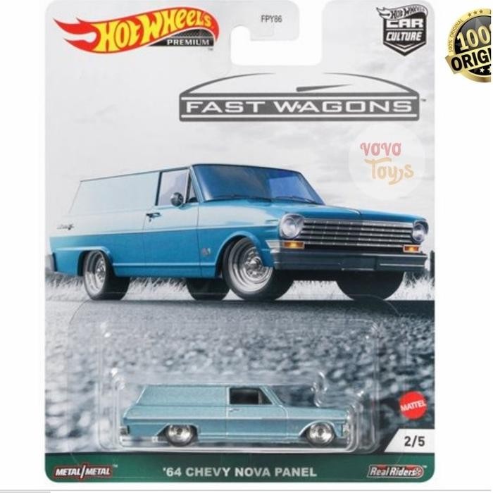 Jual 64 Chevy Nova Panel Fast Wagons Hot Wheels Car Culture 2021 ...