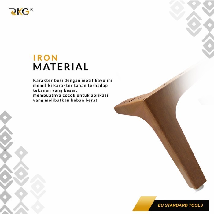 Jual Rkg Ks-02 Kaki Furniture Segitiga Siku Leg Sofa Table Besi Walnut ...