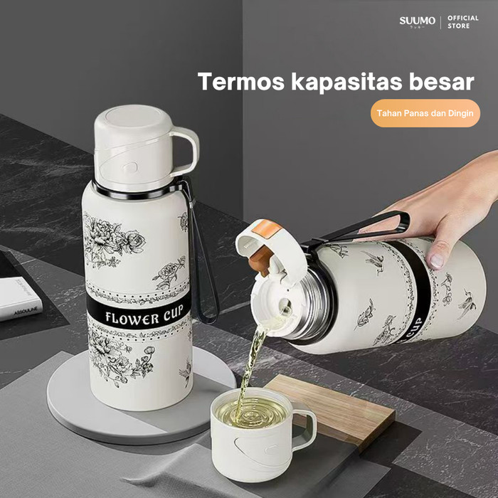 Jual ID SUUMO TUMBLER TERMOS STAINLESS STEEL 316 600ML GARDENIA EDITION | Shopee Indonesia